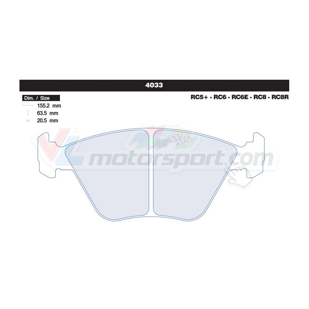CL Brakes 4033 Juego de pastillas de freno - BMW E46 M3 | VL Motorsport
